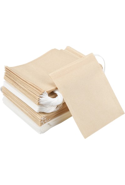 Catteo 300'LÜ Filtre Kağıdı Büzgülü Çay Poşeti Set (Yurt Dışından)