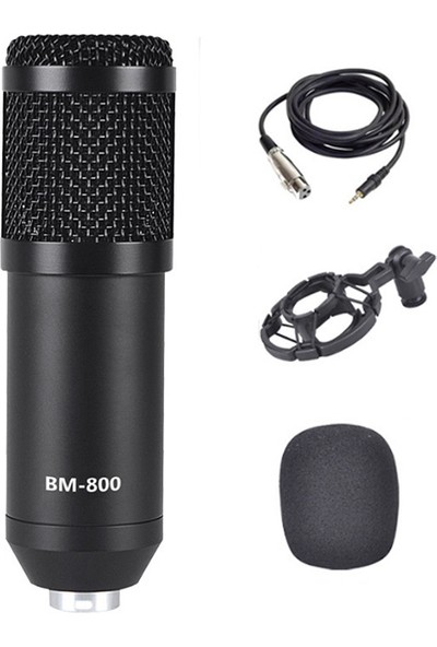 Vendas BM-800 Condenser Stüdyo Profesyonel Kayıt ve Yayın Mikrofonu Vendas BM-800 Condenser Stüdyo Profesyonel Kayıt ve Yayın Mikrofonu
