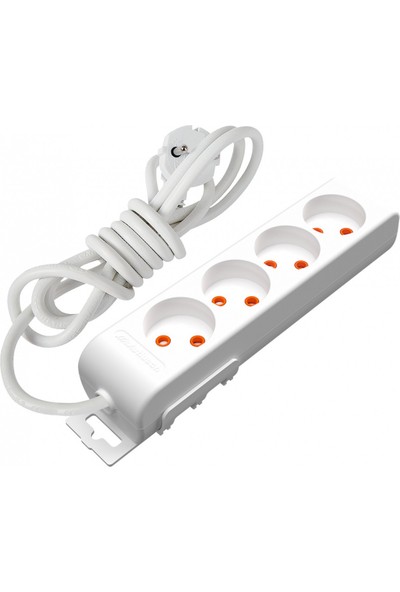 Mutlusan 4'lü 3mt Toprak Grup Priz Çocuk Korumalı Ri-Tech