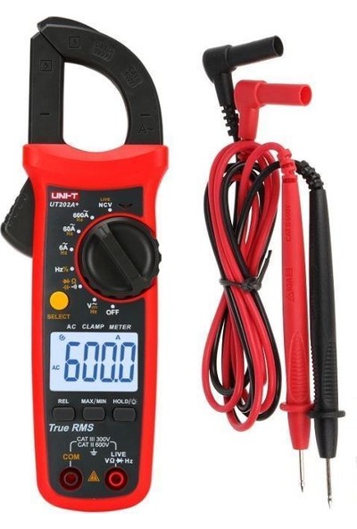 Unı-T UT-202A+ 600A Ac-Dc Dijital Pensampermetre Unı-T UT-202A+ 600A Ac-Dc Dijital Pensampermetre