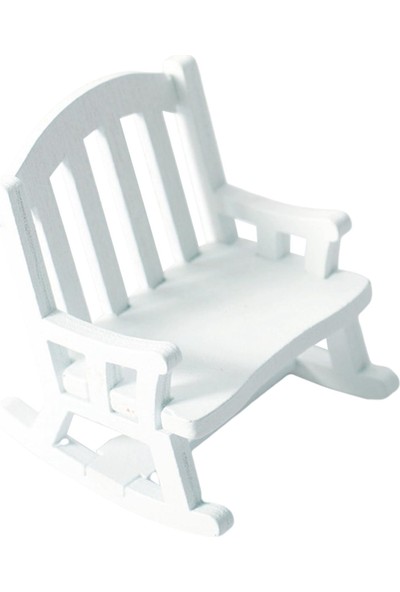 Minyatür Sallanan Sandalye Dollhouse Mobilya Sallanan Sandalye Sallanan Sandalye Oyuncak Beyaz Minyatür Sallanan Sandalye Dollhouse Mobilya Sallanan Sandalye Sallanan Sandalye Oyuncak Beyaz