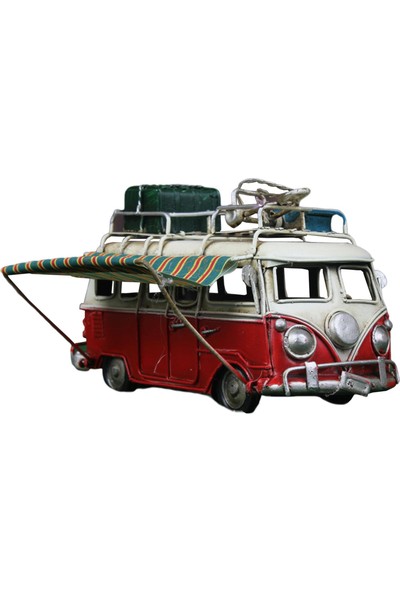 Ferforje Camper Van Model Hippi Araba Dekor Için Masa Erkek Arkadaşı Masaüstü Kırmızı Ferforje Camper Van Model Hippi Araba Dekor Için Masa Erkek Arkadaşı Masaüstü Kırmızı