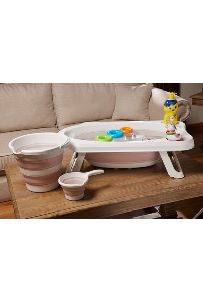 Magıc Katlanır 3'lü Bebek Küveti Seti