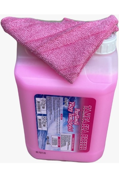 Tampa Sea Breze Parfümlü 5lt Yüzey Temizleyici 30X30 Mikrofiber Bez