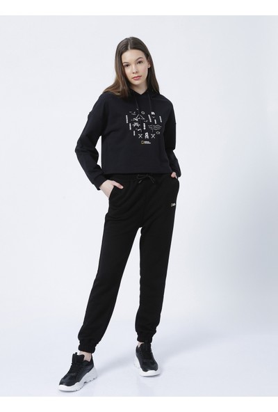 National Geographic C-W-Elas Yüksek Bel Siyah Kadın Eşofman Altı National Geographic C-W-Elas Yüksek Bel Siyah Kadın Eşofman Altı