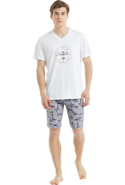 Blackspade 30880 V Yaka Normal Bel DüzBeyaz Erkek Pijama Takımı Blackspade 30880 V Yaka Normal Bel DüzBeyaz Erkek Pijama Takımı
