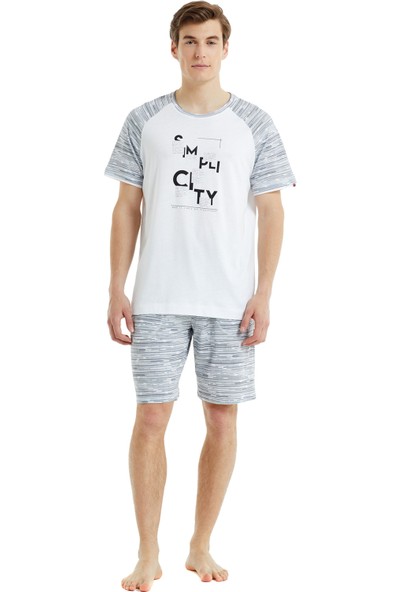 Blackspade 30822 Yuvarlak Yaka Normal Bel Düz Beyaz Erkek Pijama Takımı Blackspade 30822 Yuvarlak Yaka Normal Bel Düz Beyaz Erkek Pijama Takımı
