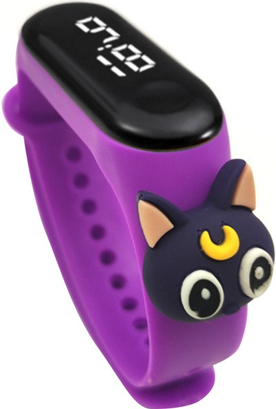 Çocuk Karikatür LED Su Geçirmez Izle Öğrenci Sporları