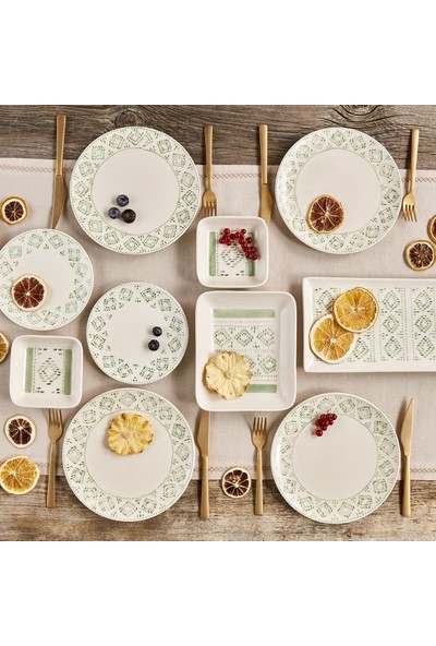 Bella Maison Native Seramik 10 Parça 4 Kişilik Kahvaltı Takımı Yeşil Bella Maison Native Seramik 10 Parça 4 Kişilik Kahvaltı Takımı Yeşil