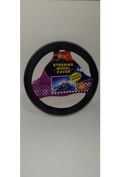 Denden Fox Geçme Direksiyon Kılıfı Gri Siyah DD8553