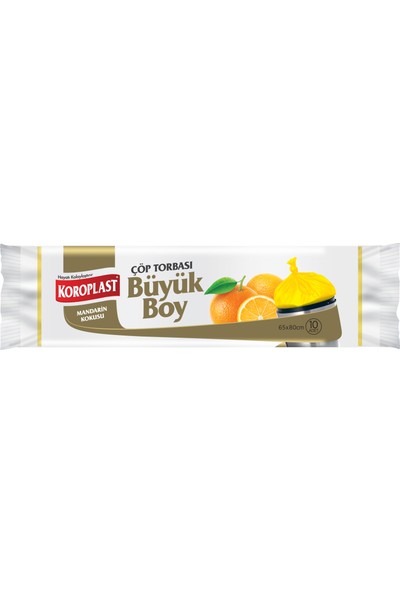 Koroplast Mandarin Kokulu Büyük Boy Çöp Torbası