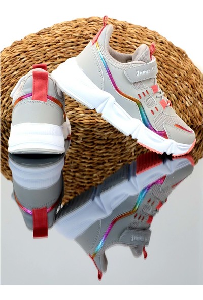 Jump Kidessa 1194-27225 Anatomik Unisex Çocuk Spor Ayakkabı - NKT01194-BUZ Gri-28