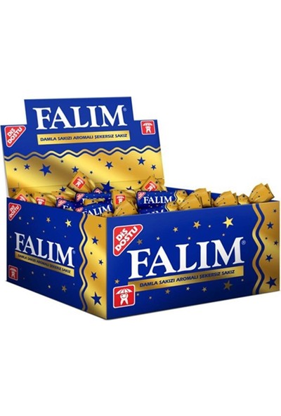 Falım Tekli Sakız Damla Aromalı 100 *24 Lü Koli Falım Tekli Sakız Damla Aromalı 100 *24 Lü Koli