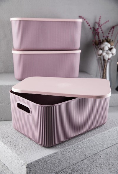 Selldey 1 Adet Storage 13 Lt Pembe, Çok Amaçlı Dolap Içi Düzenleyici Kapaklı Kutu, Dekoratif Saklama Kutusu Selldey 1 Adet Storage 13 Lt Pembe, Çok Amaçlı Dolap Içi Düzenleyici Kapaklı Kutu, Dekoratif Saklama Kutusu