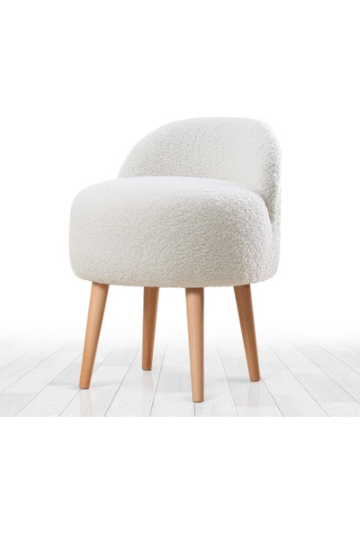 Lorence Home Rufmee Kürk Puf - Beyaz Lorence Home Rufmee Kürk Puf - Beyaz