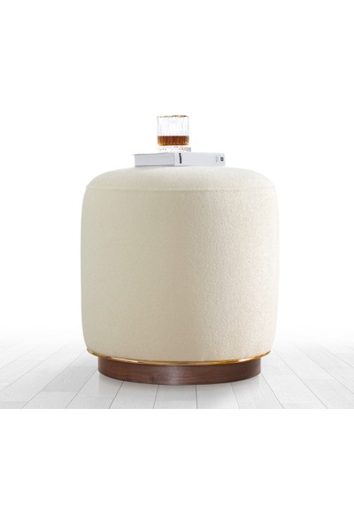 Lorence Home Zeone Puf - Krem Lorence Home Zeone Puf - Krem