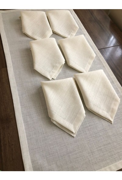 İpekçe Işlemelik Peçete Runner Takımı İpekçe Işlemelik Peçete Runner Takımı