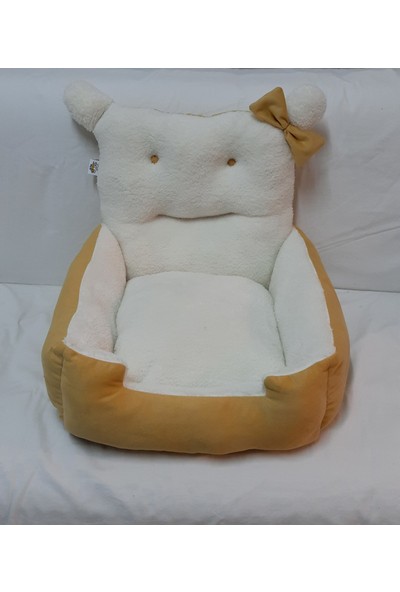 Kaplan Butik Figürlü Sarı Kedi ve Köpek Yatağı Kaplan Butik Figürlü Sarı Kedi ve Köpek Yatağı