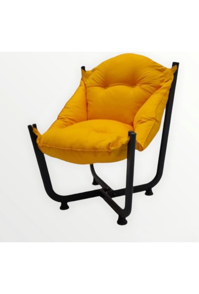 Neo Eko Sarı Dış Mekan Bahçe Koltuğu