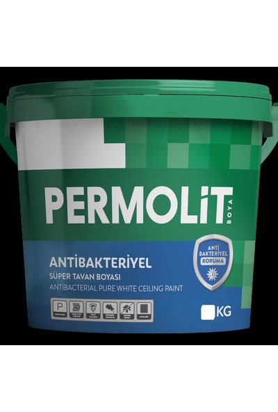 Permolit Antibakteriyel Süper Tavan Boyası 17,5 Kğ Permolit Antibakteriyel Süper Tavan Boyası 17,5 Kğ