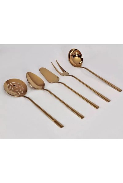 Zade Home 5li Sos Servis Takımı Gold MSSS008