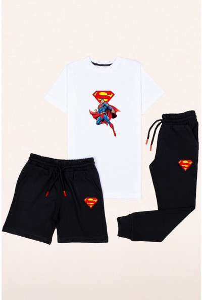 Trendypassion Superman 3'lü Çocuk Eşofman Takımı Trendypassion Superman 3'lü Çocuk Eşofman Takımı