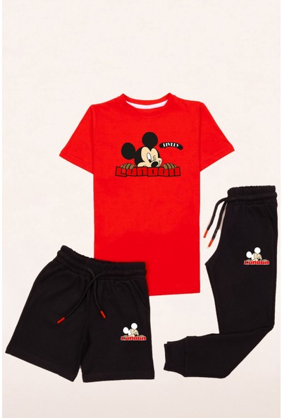 Trendypassion Mickey 3'lü Çocuk Eşofman Takımı Trendypassion Mickey 3'lü Çocuk Eşofman Takımı