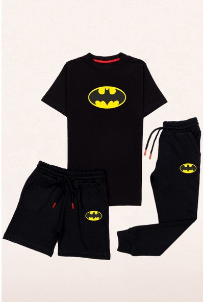 Trendypassion Batman 3'lü Çocuk Eşofman Takımı Trendypassion Batman 3'lü Çocuk Eşofman Takımı
