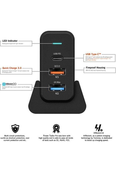Apple iPhone x LED Pd Turbo Şarj Adaptörü 3in1 Qualcommyüksek Hızlı Şarj Desteği Apple iPhone x LED Pd Turbo Şarj Adaptörü 3in1 Qualcommyüksek Hızlı Şarj Desteği