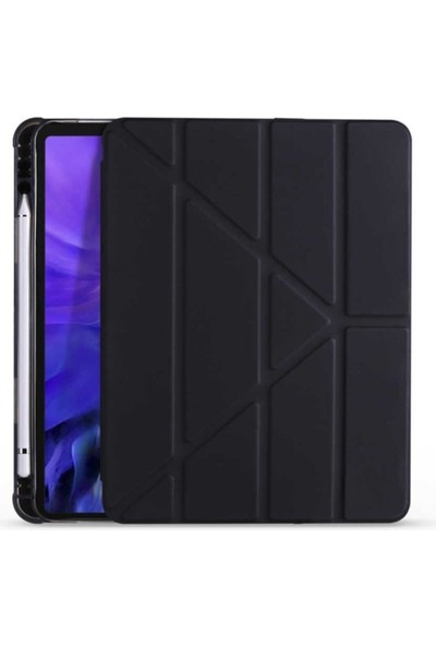 Dolia Xiaomi Uyumlu Mi Pad 5 Pro Kılıf Tri Folding Smart Cover Standlı Kalemlikli Kapak Siyah Dolia Xiaomi Uyumlu Mi Pad 5 Pro Kılıf Tri Folding Smart Cover Standlı Kalemlikli Kapak Siyah