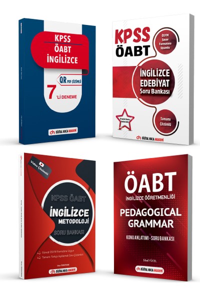 Dijital Hoca Akademi 2022 ÖATB İngilizce Öğretmenliği Fantastik Dörtlü Kazandıran Set Dijital Hoca Akademi 2022 ÖATB İngilizce Öğretmenliği Fantastik Dörtlü Kazandıran Set