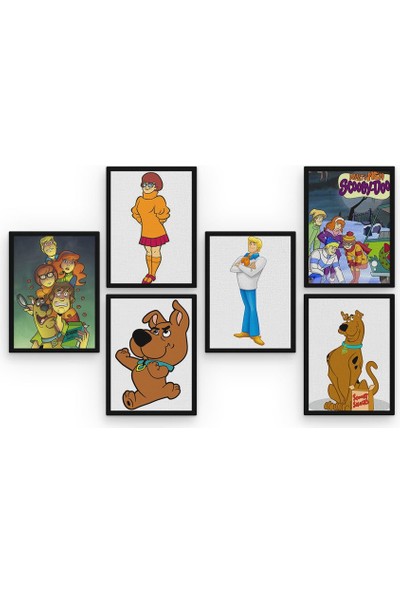 Hero Tasarım Scooby Doo 6 Parça Mdf TABLOGMZ392