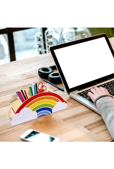 Notpa Ahşap Bulutlu Gökkuşağı Çocuklar Için Masaüstü Kalemlik Kalem Kutusu Organizer Gökkuşağı Ahşap Notpa Ahşap Bulutlu Gökkuşağı Çocuklar Için Masaüstü Kalemlik Kalem Kutusu Organizer Gökkuşağı Ahşap