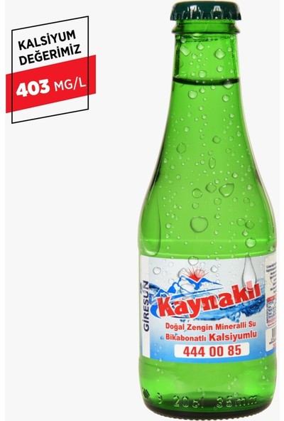 KAYNAKLI YÜKSEK KALSİYUMLU ZENGİN MİNERALLİ DOĞAL MADEN SUYU KAYNAKLI YÜKSEK KALSİYUMLU ZENGİN MİNERALLİ DOĞAL MADEN SUYU