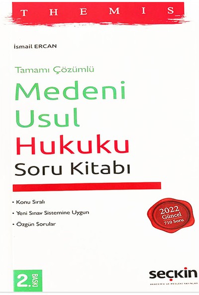 Themıs Medeni Usul Hukuku Soru Kitabı - İsmail Ercan Themıs Medeni Usul Hukuku Soru Kitabı - İsmail Ercan