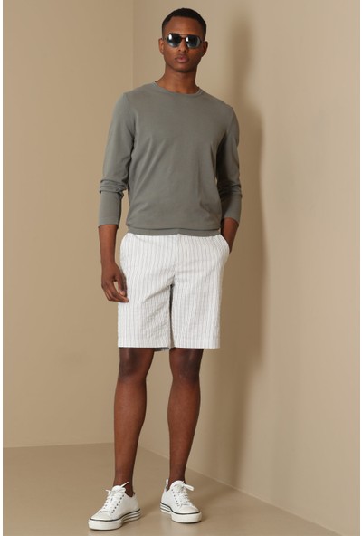 Lufian Apel Spor Erkek Chino Şort Slim Fit Bej Lufian Apel Spor Erkek Chino Şort Slim Fit Bej
