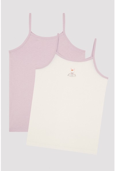 Penti Çok Renkli Kız Çocuk Hippie Bunny 2li Atlet