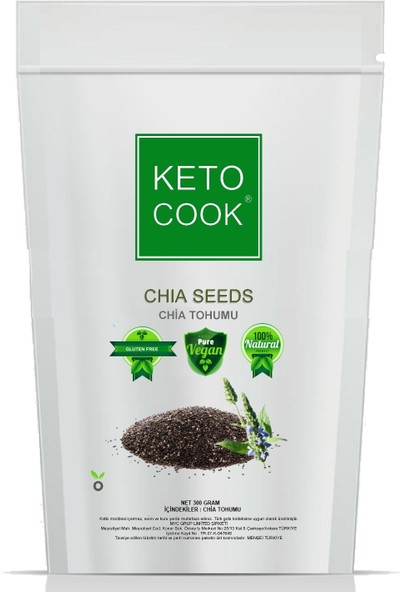 Ketocook Chia Tohumu 300 Gram Ketocook Chia Tohumu 300 Gram
