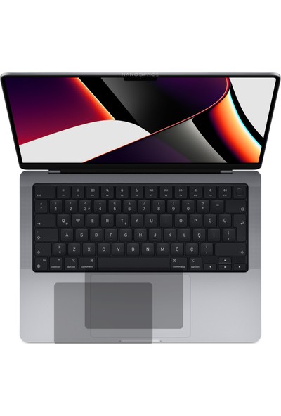Nanospace Apple MacBook Pro 14' Mat Parmak Izi Bırakmayan Touchpad Nano Koruyucu 2 Adet Nanospace Apple MacBook Pro 14' Mat Parmak Izi Bırakmayan Touchpad Nano Koruyucu 2 Adet