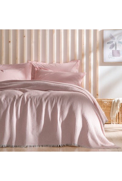 Yataş Bedding Octo Tek Kişilik Pike Takımı - Açık Pembe Yataş Bedding Octo Tek Kişilik Pike Takımı - Açık Pembe