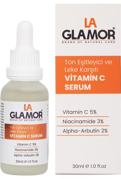 Laglamor Cilt Aydınlatıcı ve Leke Karşıtı (%5 Vitamin C %3 Niacinamide %2 Alpha – Arbutin) C Vitamin Serum 30 ml Laglamor Cilt Aydınlatıcı ve Leke Karşıtı (%5 Vitamin C %3 Niacinamide %2 Alpha – Arbutin) C Vitamin Serum 30 ml