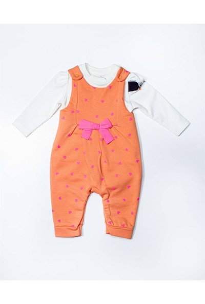 Tongs Baby Kalp Salopet 2li Takım 2976