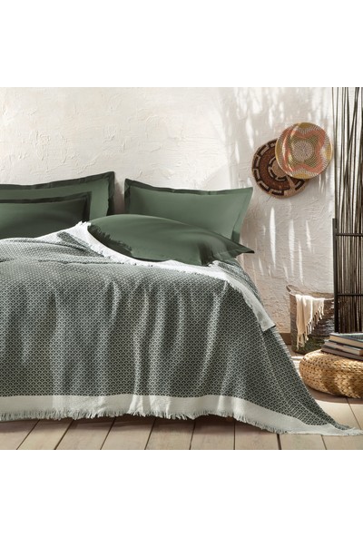 Yataş Bedding Maris Tek Kişilik Pike Takımı - Haki Yataş Bedding Maris Tek Kişilik Pike Takımı - Haki