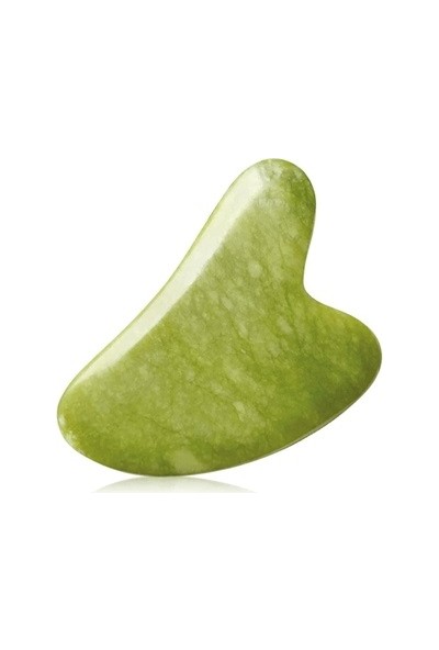 Yeşim Taşı Guasha Masaj Taşı Jade Roller Kalp Model Yeşim Taşı Guasha Masaj Taşı Jade Roller Kalp Model