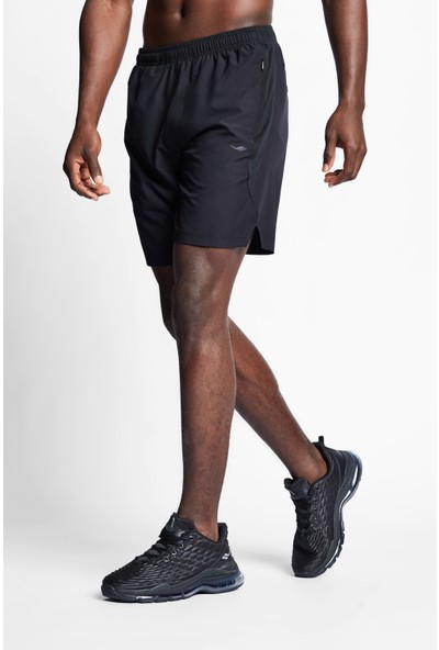 Lescon Siyah Erkek Koşu Şort 22B-1008
