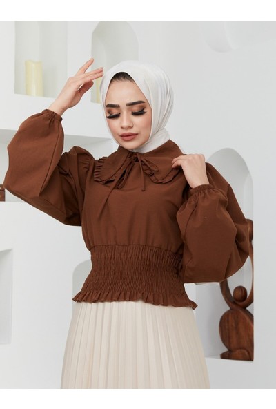 Brm Kadın Yaka Detay Tesettür Bluz