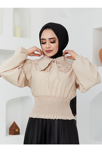 Brm Kadın Yaka Detay Tesettür Bluz