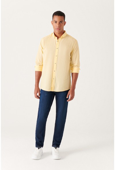 Avva Erkek Lacivert Slim Fit Jean Pantolon E003527 Avva Erkek Lacivert Slim Fit Jean Pantolon E003527