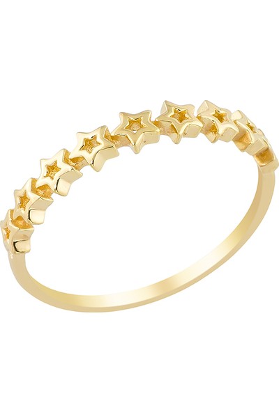 Narla Jewellery 8 Ayar Yıldızlı Yüzük V2