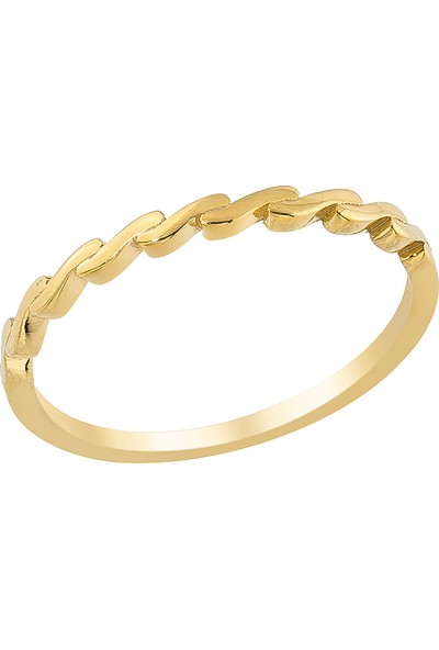 Narla Jewellery 8 Ayar Zigzag Yüzük